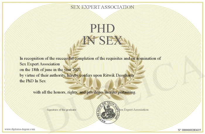 Phd In Sex