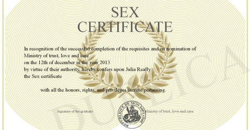 Sex Certificate